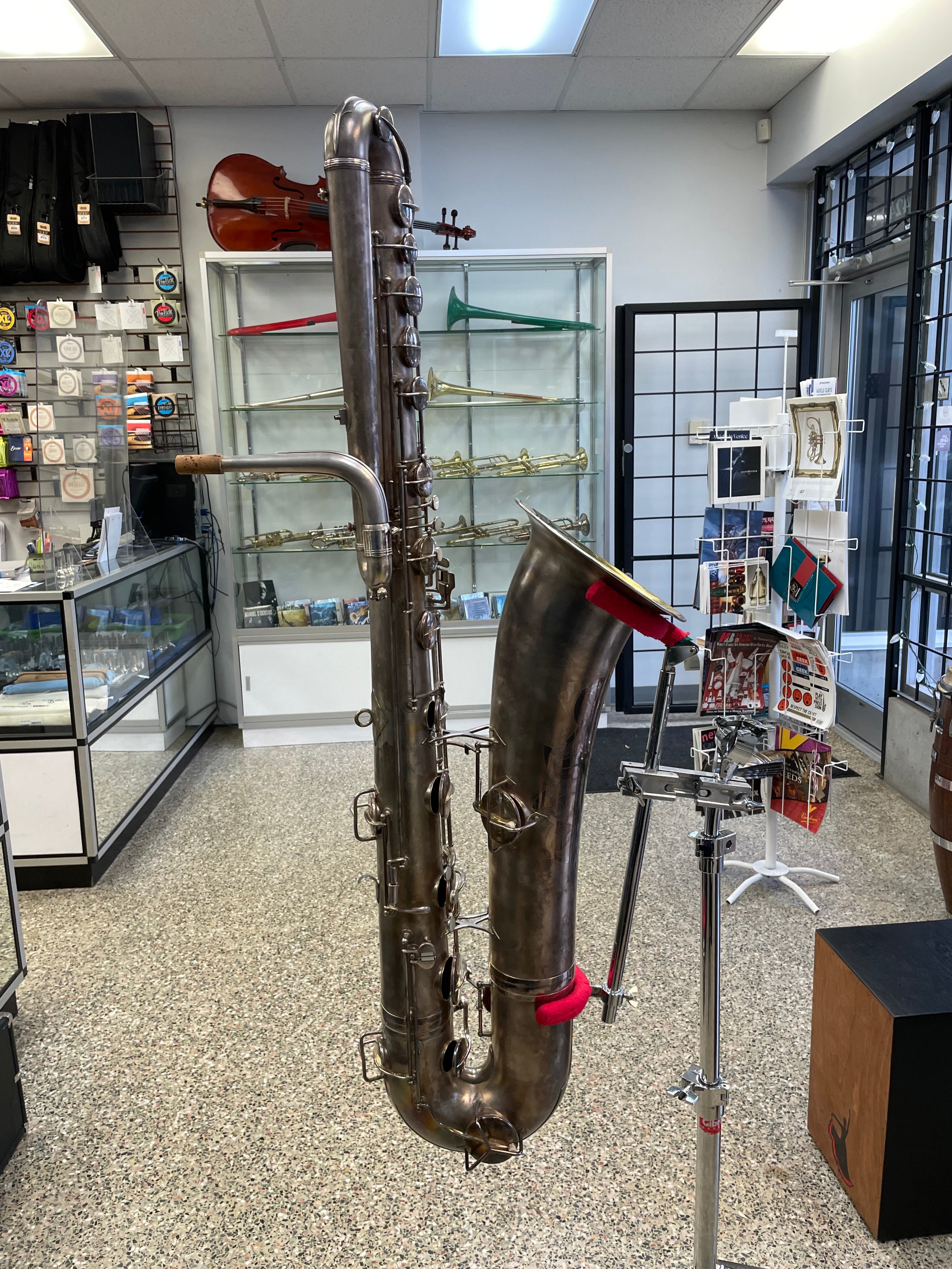 Pre-Owned 1925 Conn Bass Saxophone – Massullo Music